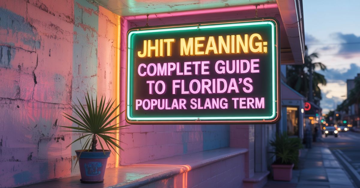 JHIT Meaning: Complete Guide to Florida's Popular Slang Term