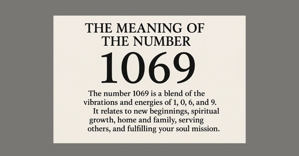 The Meaning of the Number 1069