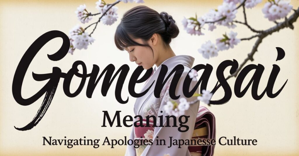 Gomenasai Meaning: Navigating Apologies in Japanese Culture