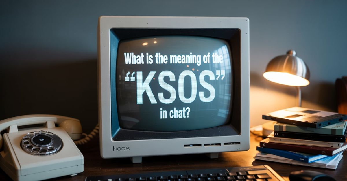What Is The Meaning Of The Slang "KSOS" In Chat?