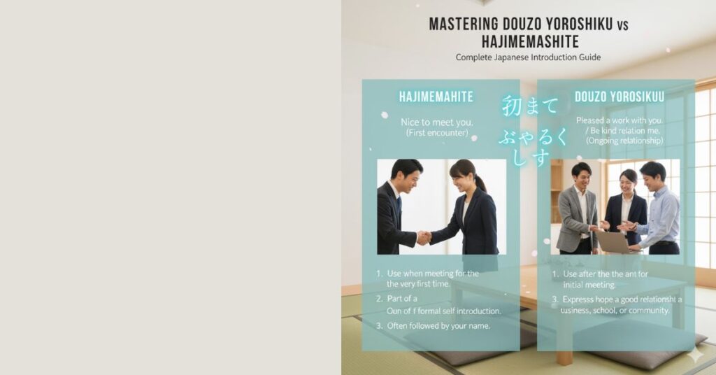 Mastering Douzo Yoroshiku vs Hajimemashite: Complete Japanese ...