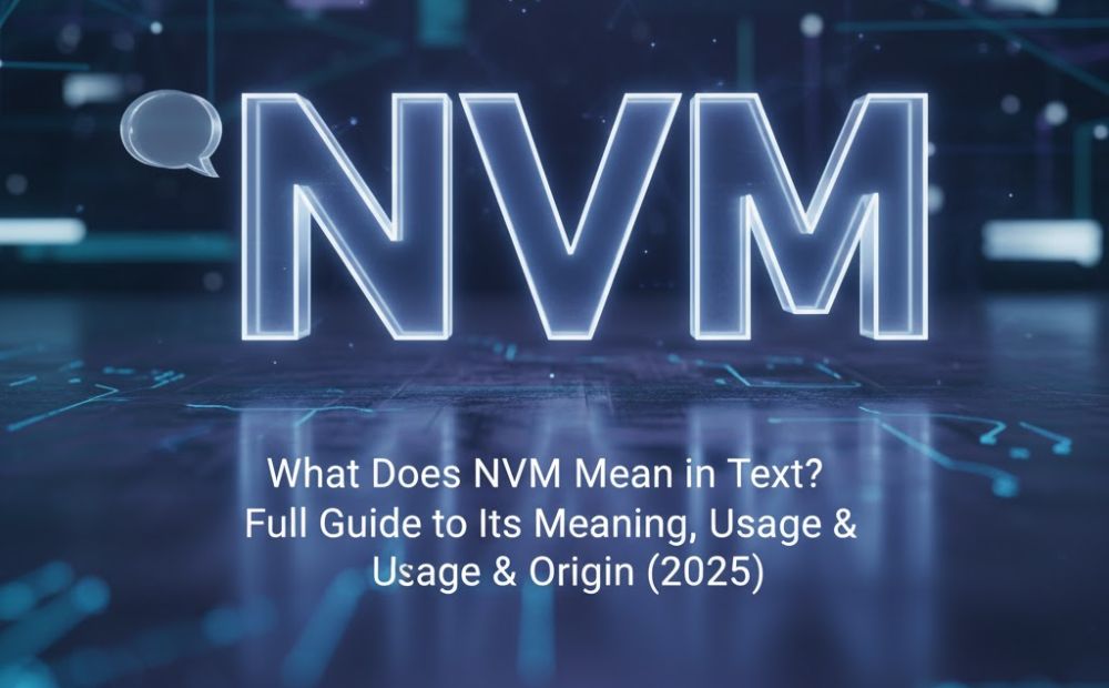 What Does NVM Mean in Text? Full Guide to Its Meaning
